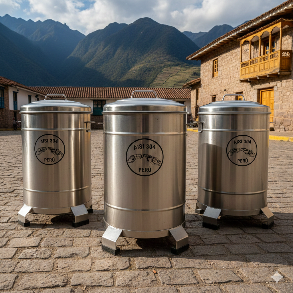 Soluciones de reciclaje empresarial con tachos de acero inoxidable ...